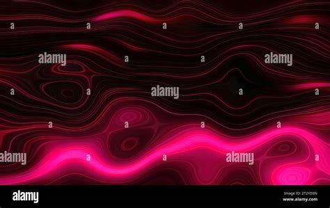 Pulsating Neon Pattern With Curved Lines Motion Bright Neon Flashing