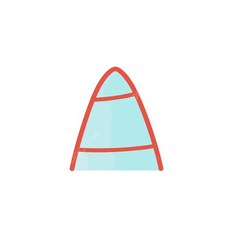 Candy Corn Icon With A Triangle Shape Vector A Lineal Icon Depicting