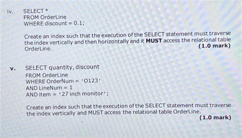 Solved Indexing Consider A Relational Table