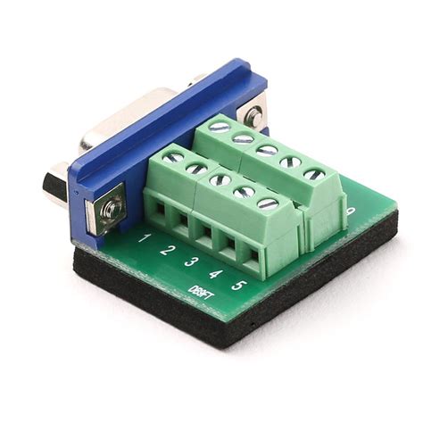 Getuscart Db9 Breakout Board Db9 Rs232 Serial Female To Terminal Block 10 Pin Adapter Ultra