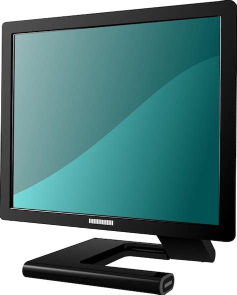 Premium Vector Flat Computer Monitor Display Vector Illustration