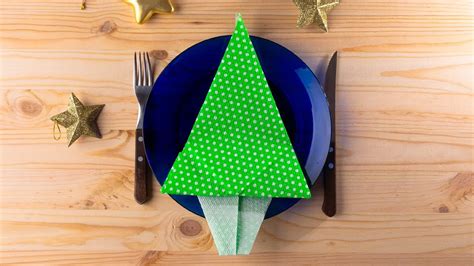Як скласти серветку для прикрашання святкового столу на Новий рік [Легко і швидко] Youtube