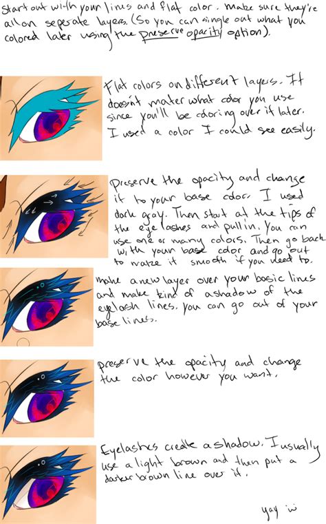 Eyelash Tutorial By Firregani On DeviantArt