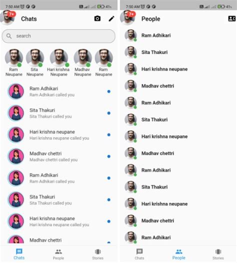 A Facebook Messenger Ui Clone App Build From Flutter And Dart