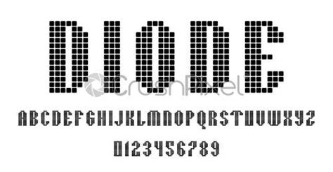 Set Of Alphabets Font Letters And Numbers Stock Vector 6562315 Crushpixel