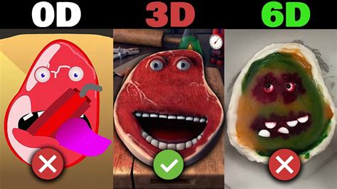 Charlie The Steak 0d Vs 1d Vs 2d Vs 3d Vs 4d Vs 5d Vs 6d Well Done