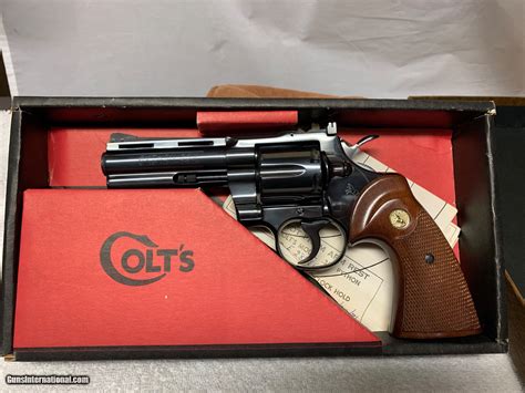 Colt Python 4” Royal Blue 1971 Exc Cond W Orig Box