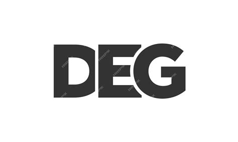 Premium Vector Deg Logo Design Template With Strong And Modern Bold Text Initial Based Vector