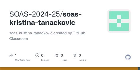 Github Soas 2024 25soas Kristina Tanackovic Soas Kristina Tanackovic Created By Github Classroom