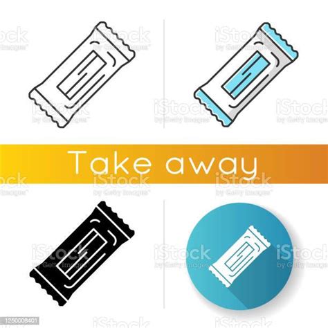 초콜릿 바 아이콘 세트 선형 검정 색 및 Rgb 색상 스타일 단백질 스낵 패키지 포장 된 사탕 달콤한 영양 테이크 아웃 음식 팩 설탕 봉지 패킷 격리된 벡터 그림 0명에