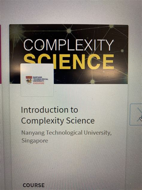 coursera introduction to complexity science answer hobbies and toys