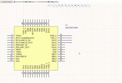 Altium Designer绘制stm32最小系统原理图stm32原理图ad Csdn博客
