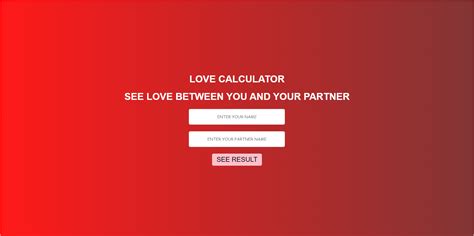 Github Mdnakibullove Calculator A Simple Js Project Which Count Love Between Two Person It