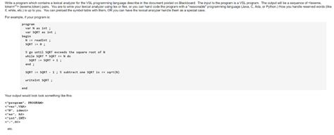Write A Program Which Contains A Lexical Analyzer For