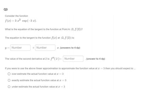Solved Consider The Function [ F X 3 X {3} Exp 3 X
