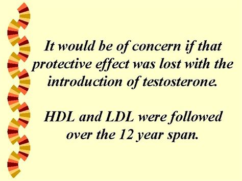 Testosterone Effect On Lipids Bone Density And Breast