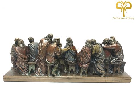 Last Supper Statue Jesus Last Supper Jesus Last Dinner The Etsy