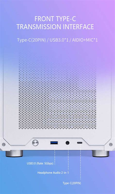 Jonsbo C6 Matx Mini Itx Case For Pc Type C Atx Power Supply Itx Portable Mini Desktop Mesh