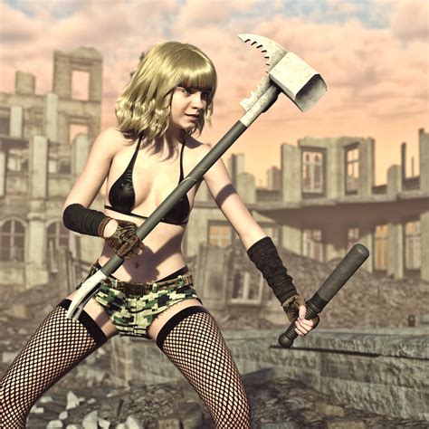 Melee Weapons Bundle Bfhl 1 For G8f And G9 Daz Content By Loriel