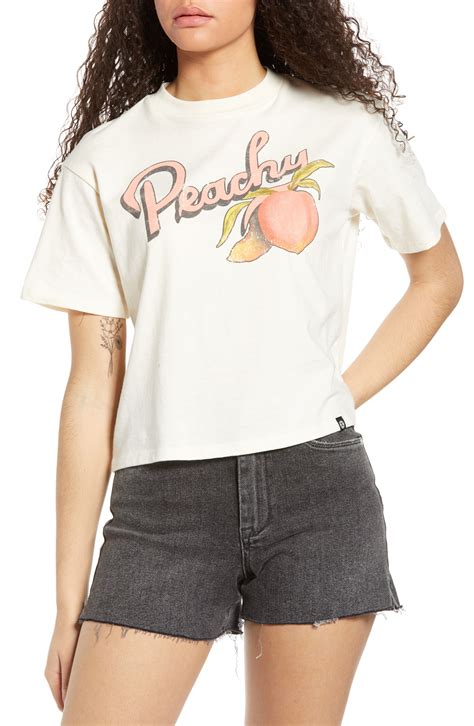 Circle X Peachy Crop Graphic Tee Nordstrom Cropped Graphic Tees