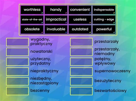 Technology Linguahouse Adjectives Match Up