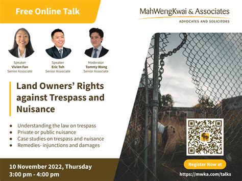Land Owners Rights Against Trespass And Nuisance