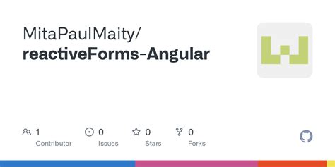 GitHub MitaPaulMaity ReactiveForms Angular