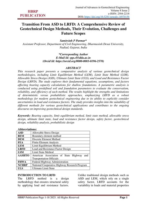 Transition From Asd To Lrfd A Comprehensivepdf