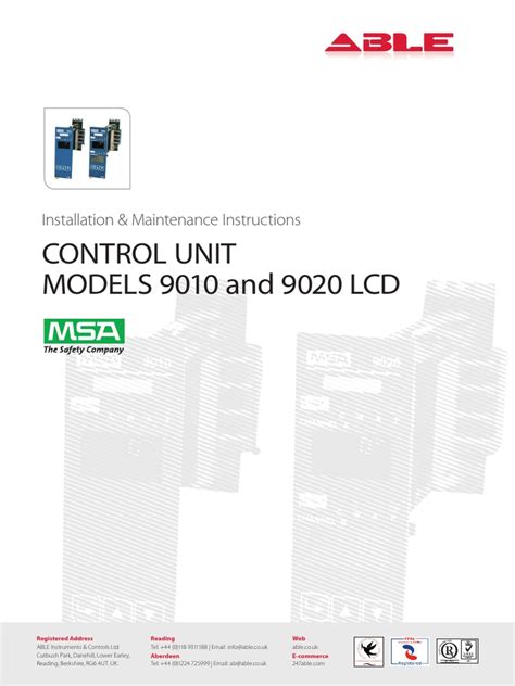 Msa 9010 9020 Controller Manual Pdf Power Supply Electromagnetic Compatibility