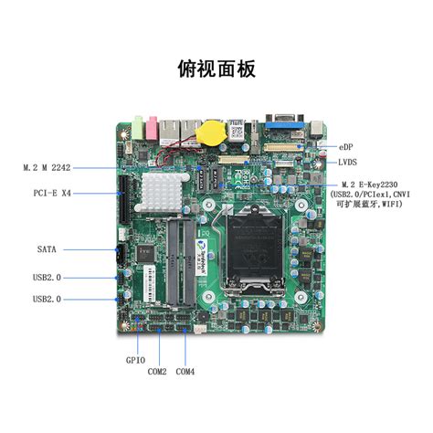 酷睿8代宽电压lvdsedpx4槽工控一体机主板itx 1781t