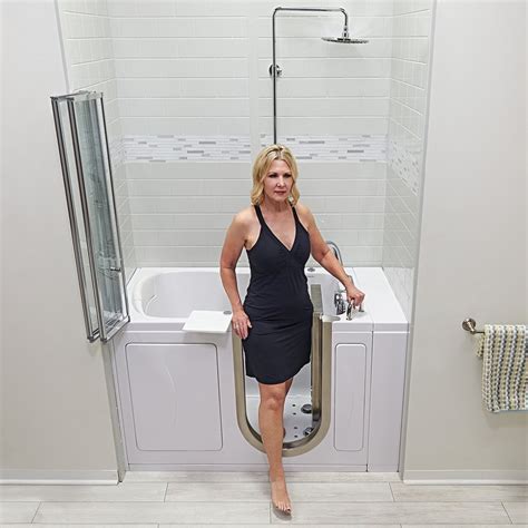 Walk In Tub With Shower Screen Modern Bathroom Design For Luxury And