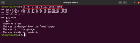 How To Compare Two Files In Linux Tecadmin