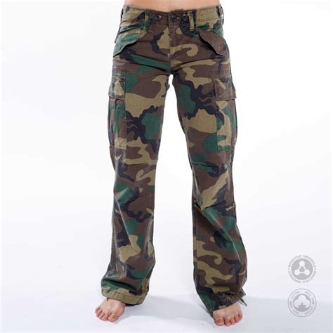 Women Cargo Pants Molecule® 45041 Canvas Slim Fit Camo Green Woodland