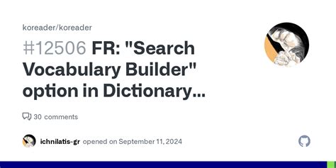 Fr Search Vocabulary Builder Option In Dictionary Dialog · Issue