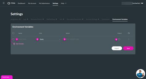 Learn About Environment Variables Titan Platform