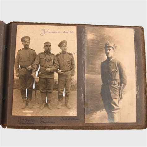 German Wwi Photograph Album And Paperwork Regimentals Militaria Museum