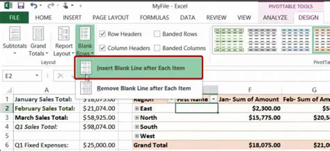 Pivot Table Layout Insert Blank Line · Issue 810 · Epplussoftware