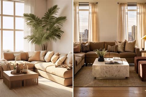 تحول دکوراسیون منزل با کوسن های زیبا برای مبل کرم قهوه ای ماگرتا