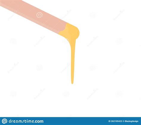 Liquid Sugar Wax Smear With Spatula Logo Design Concept Of Smooth Skin