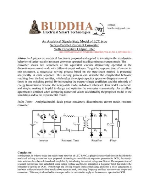 Analysis And Design Of Llc Resonant Converters With Capacitordiode Clamp Current Limiting Pdf