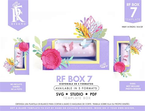 Rf Box 7 Mm Template Box Mandm Box Does Not Include Photo Design Blank