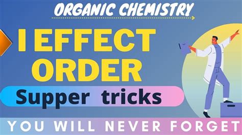 I Effect Order Trick Goc Orgenic Chemistry Youtube