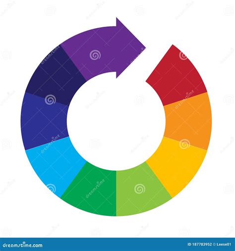 Circular Process Flow Arrows Icon Logo Or Sign Cartoon Vector 138418391