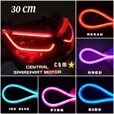 Jual Drl Fleksible Elastis Lampu Alis Cm Lampu Alis Diam Semua Jenis Motor Drl Flexible