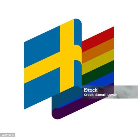스웨덴 Lgbt 플래그입니다 관용의 스웨덴어 상징입니다 게이 사인 레인 보우 0명에 대한 스톡 벡터 아트 및 기타 이미지 0명 개념 게이 프라이드 상징 Istock