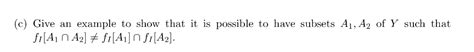 Solved 5 Let X And Y Be Sets And Let F X → Y Be A