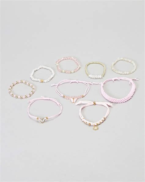 Shop Karyn In La Reign Bracelet Pack In Pinkwhitegold Fast Shipping And Easy Returns City