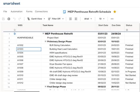 Generate An Automatic Sequential Numbering System Under The Wbs Column