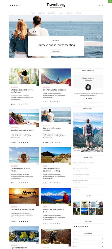 60 Best Masonry And Grid Wordpress Themes 2024 Free And Premium Worksheets Library