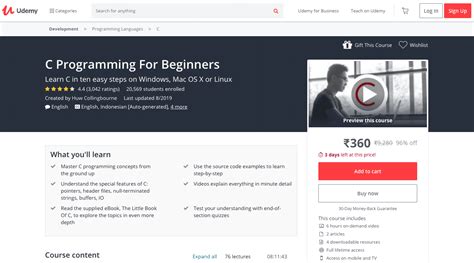 10 best c courses online to enhance your skills in 2025 [updated]
